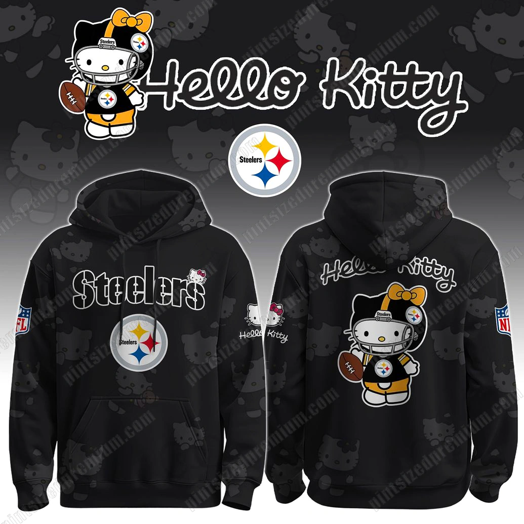 Pittsburgh Steelers Hello Kitty Hoodie - PintSizedPremium